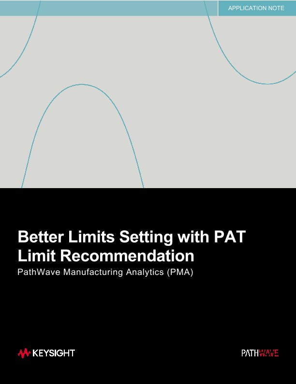 Better Limits Setting with PAT Limit Recommendation PDF Asset Page | Keysight